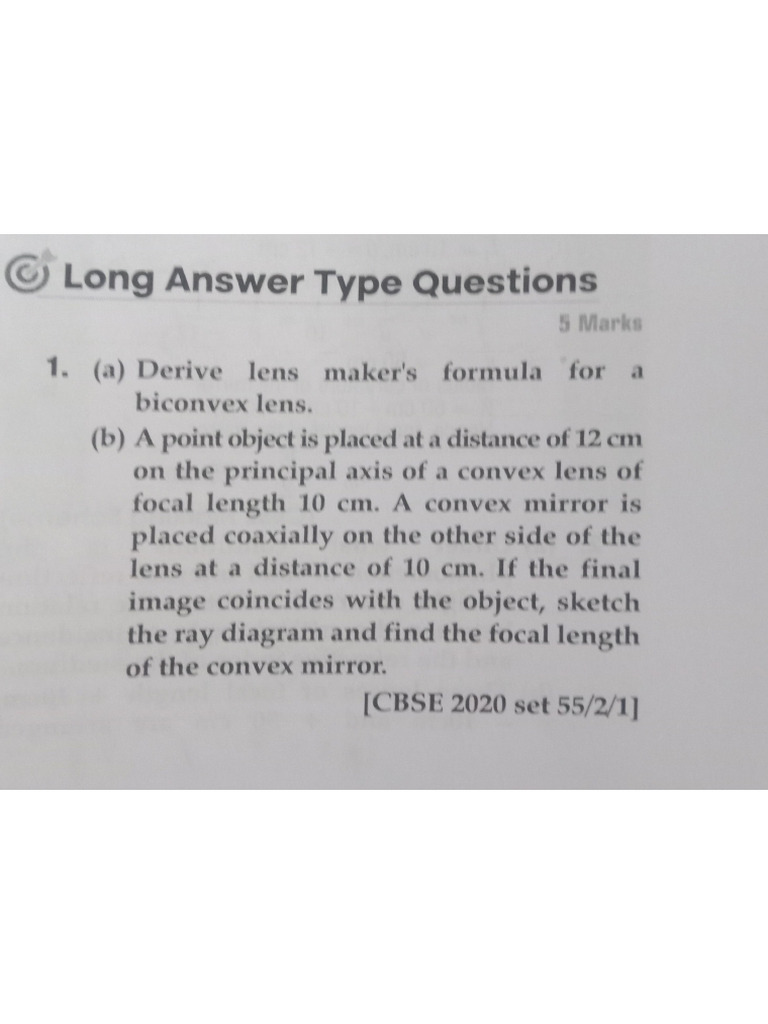Lens Makers Formula | PDF