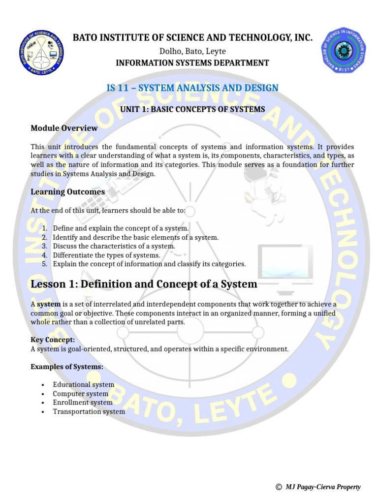 Unit 1 | PDF | System | Information