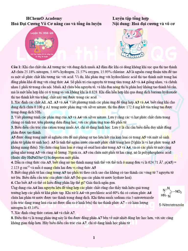 Hchemo de Luyen Tap Tong Hop 11 | PDF