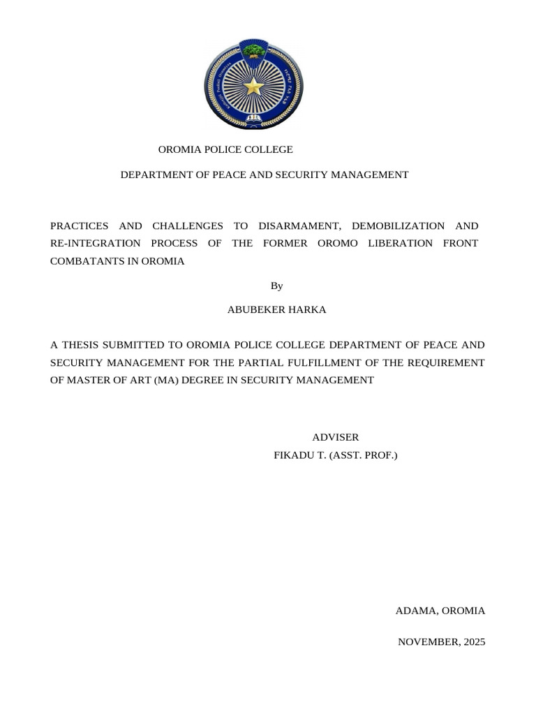 Abubeker Harka MA Thesis Draft 1 on Nov.21, 2025[1] | PDF ...