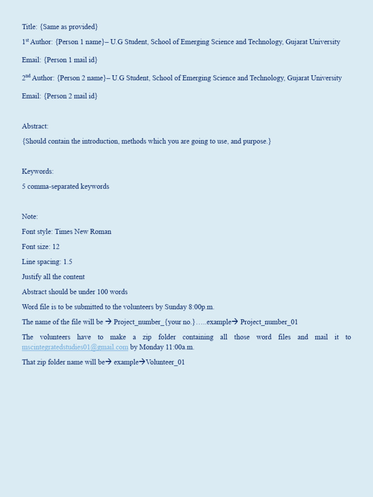 Abstract Format | PDF