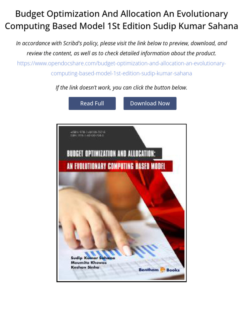 Budget Optimization and Allocation an Evolutionary Computing Based ...