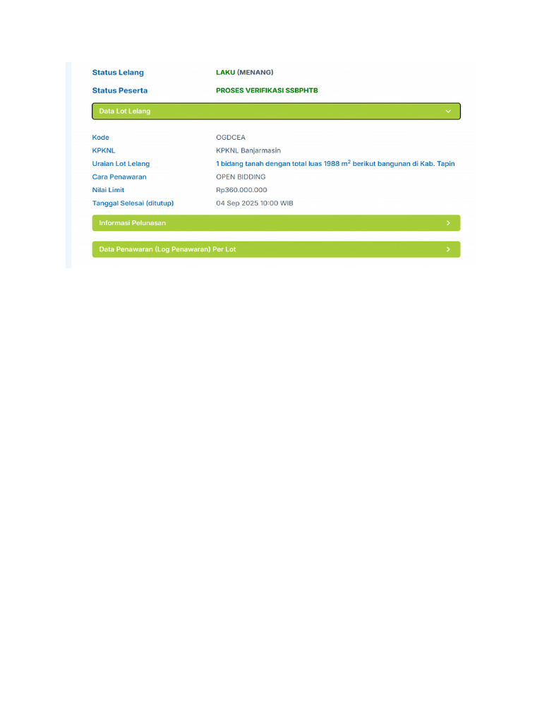 Lelang | PDF