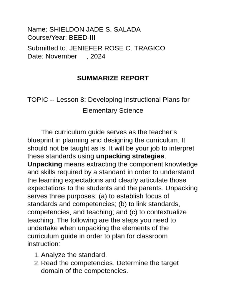 Report Math | PDF | Learning | Science