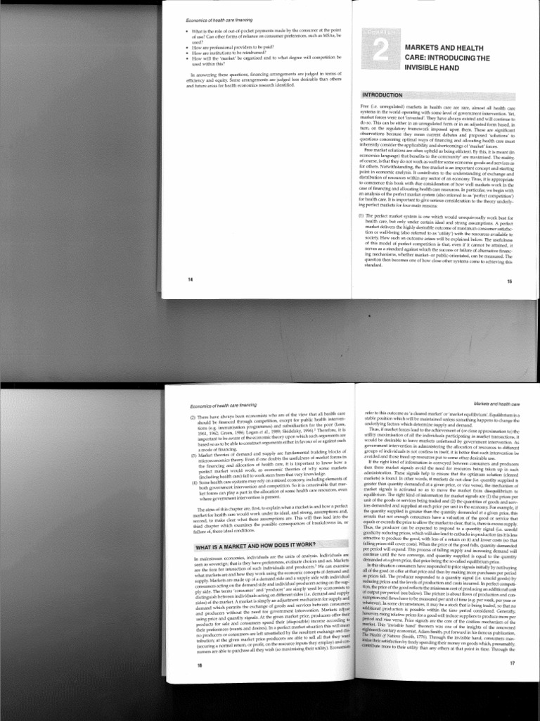 2 Donaldson and Gerard 2004 Chapter 2 Markets and Health Care ...