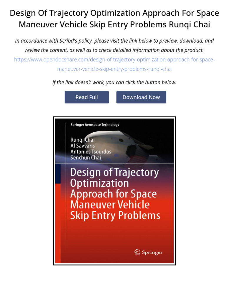 Design of Trajectory Optimization Approach for Space Maneuver Vehicle ...