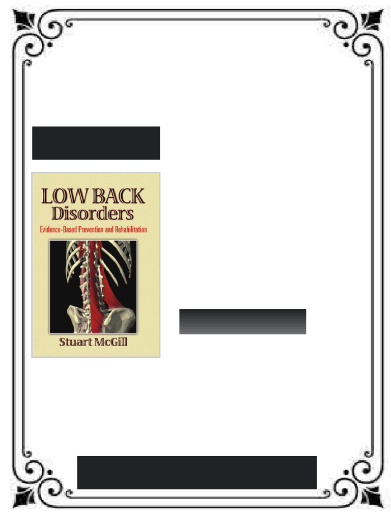 Low Back Disorders Evidence Based Prevention and Rehabilitation 1st ...