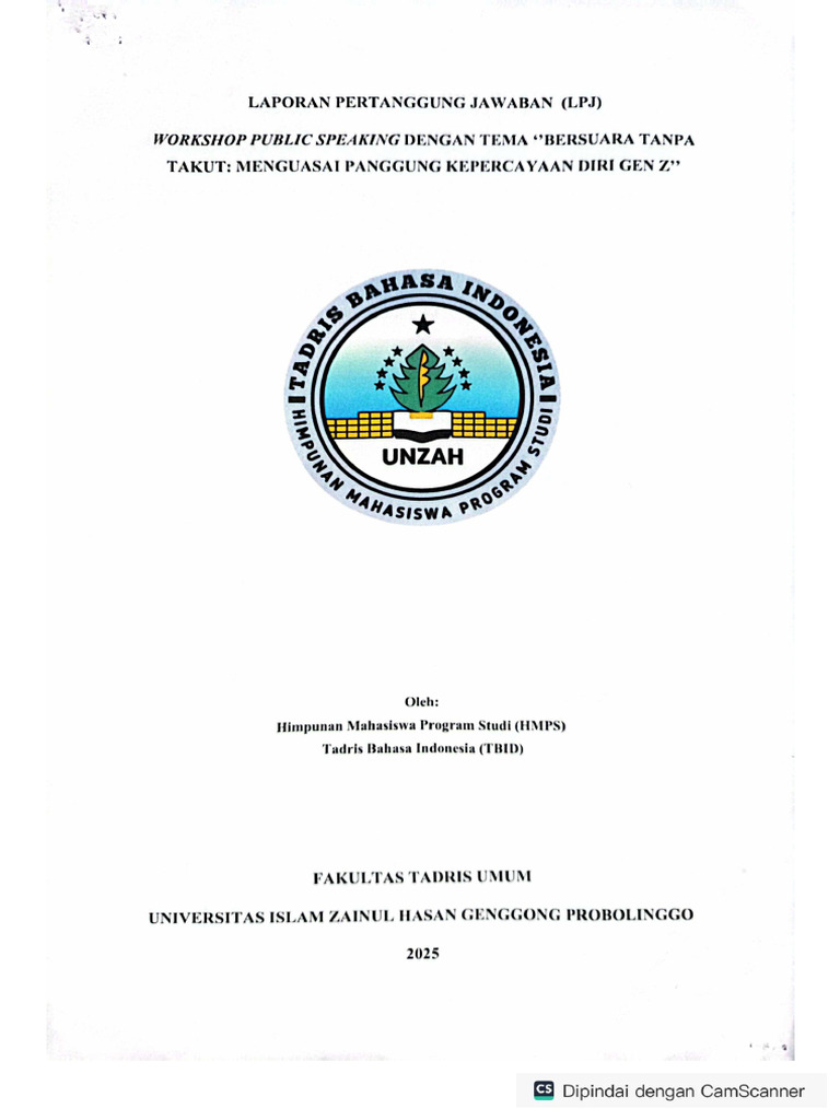 Contoh LPJ Ormawa | PDF