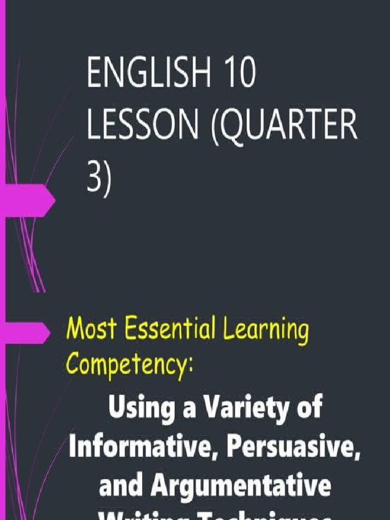Writing Techniques | PDF