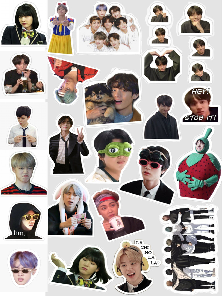 BTS Sticker Printable | PDF