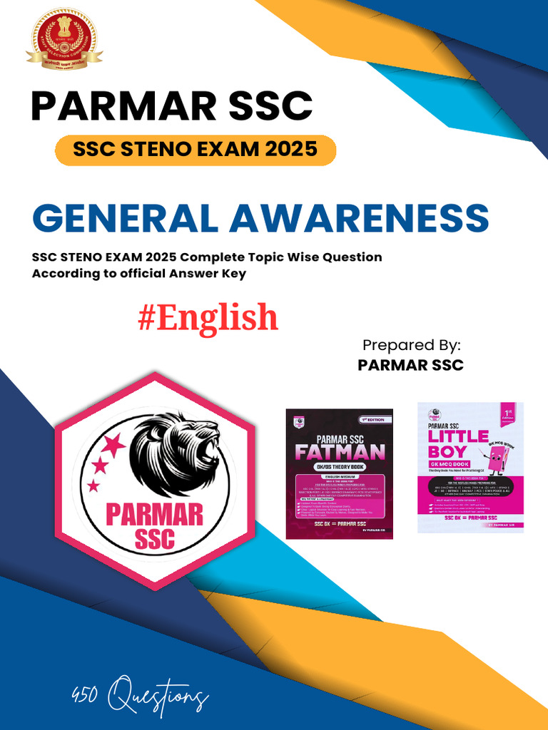Ssc Steno 2025 General Awareness English Topic Wise | PDF | Earth ...