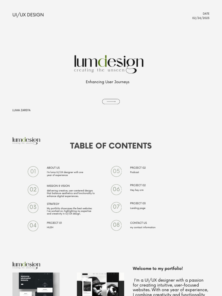White Modern Clean Minimalism Presentation - 4 | PDF | Page Layout ...
