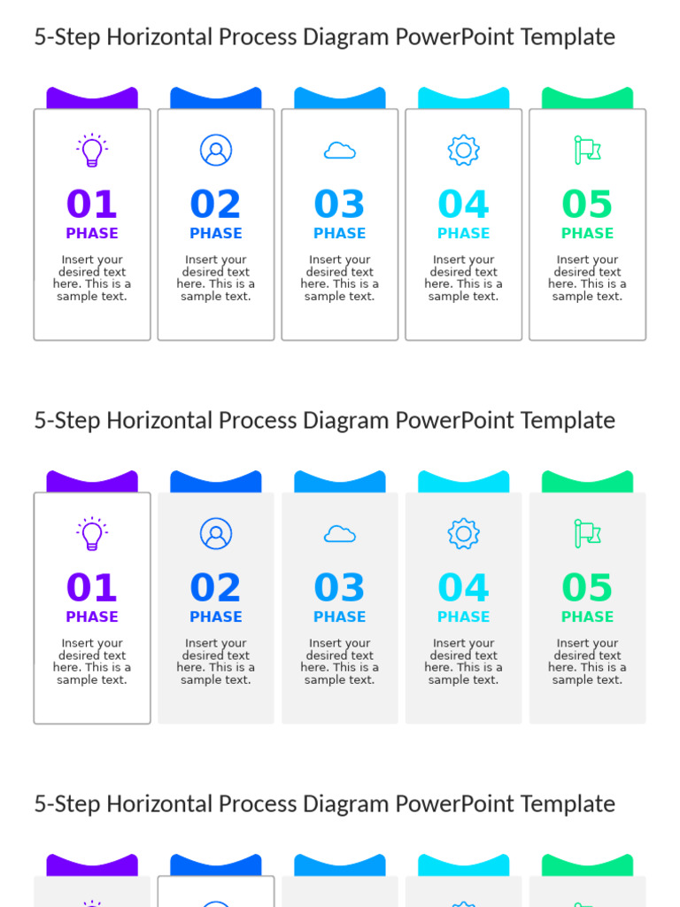 21270 01 5 Step Horizontal Process Diagram Powerpoint Template (1) | PDF