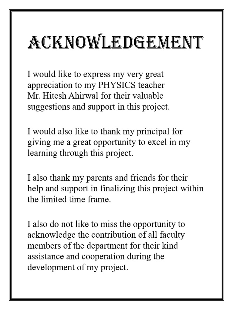 Acknowledgement 4 | PDF