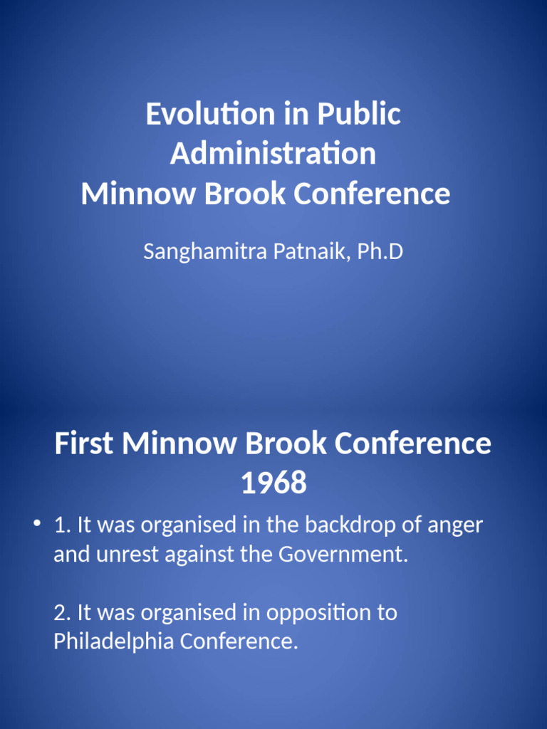 Evolution in Public Administration | PDF | Liberal Arts Education