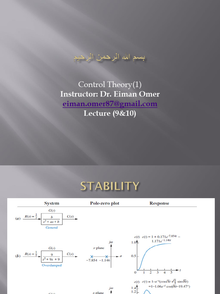 lec9&10AC | PDF | Damping | Mathematics
