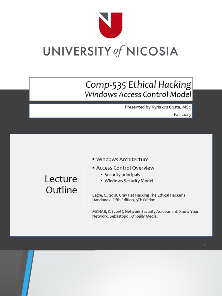 Lecture7. Windows Access Control Model | PDF | Microsoft Windows | Computer Security