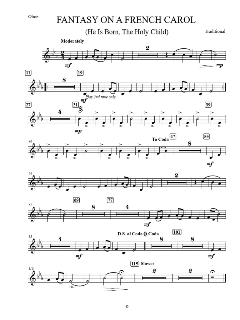 Fantasy on a French Carol Alanna | PDF