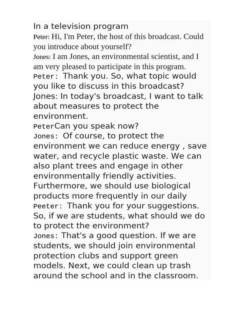 Environmental Protection Tips for Students | PDF