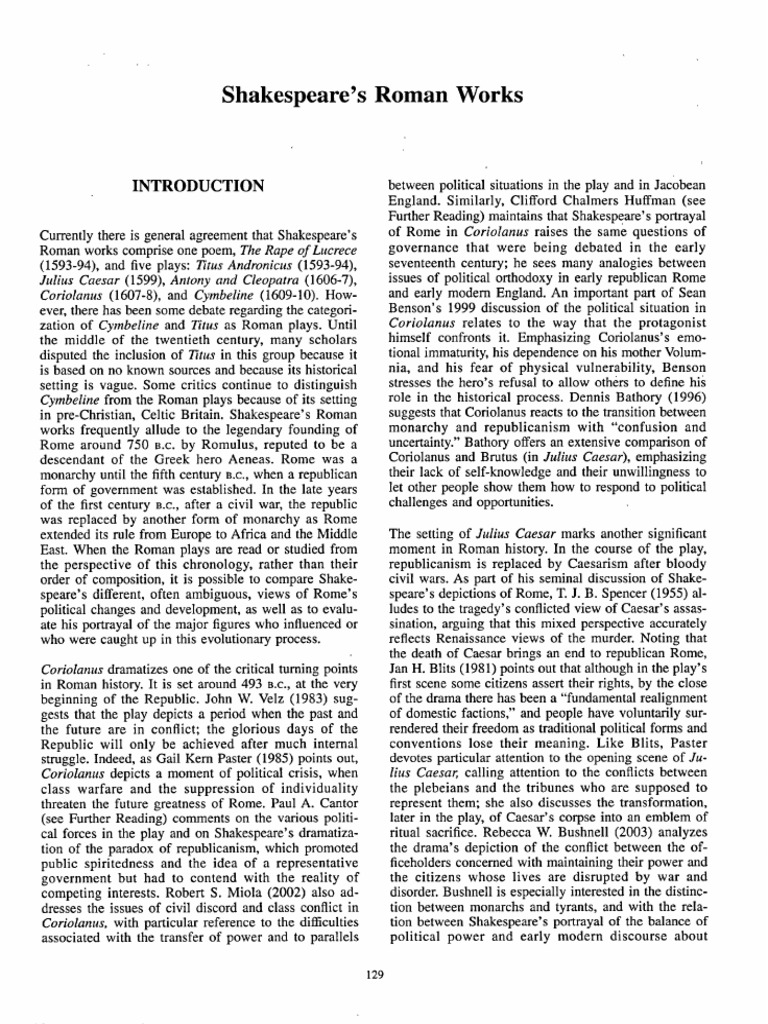 Shakespeare Roman -SC-v94-p129-272 | PDF