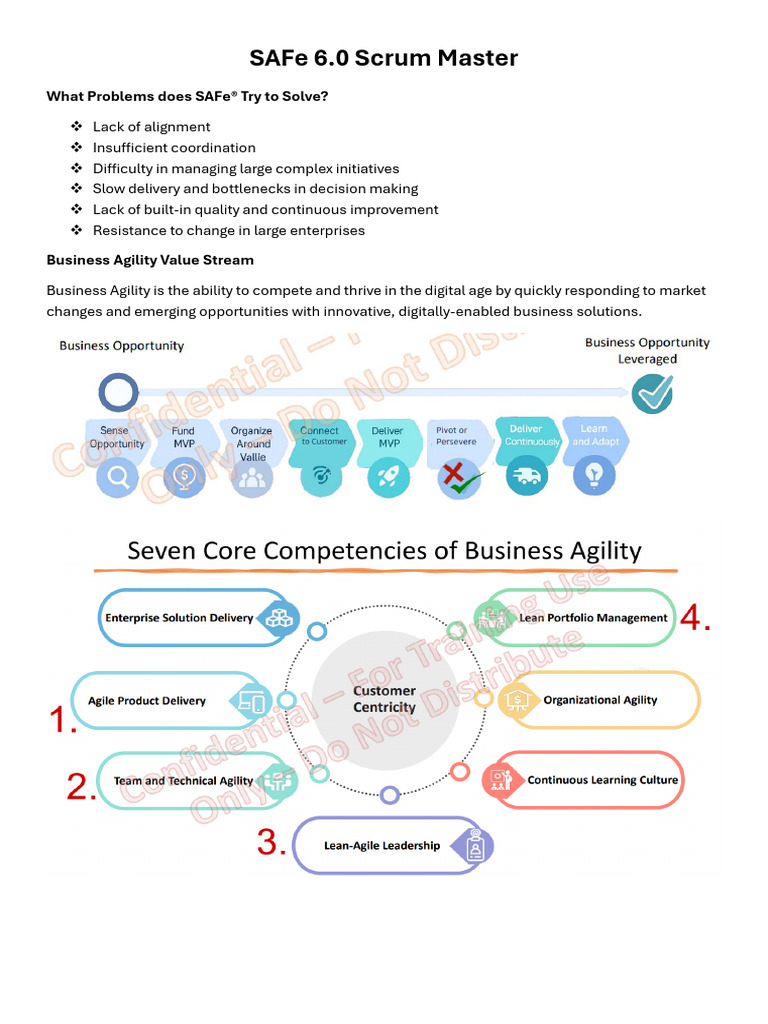 SAFe 6 Study | PDF | Agile Software Development | Scrum (Software ...
