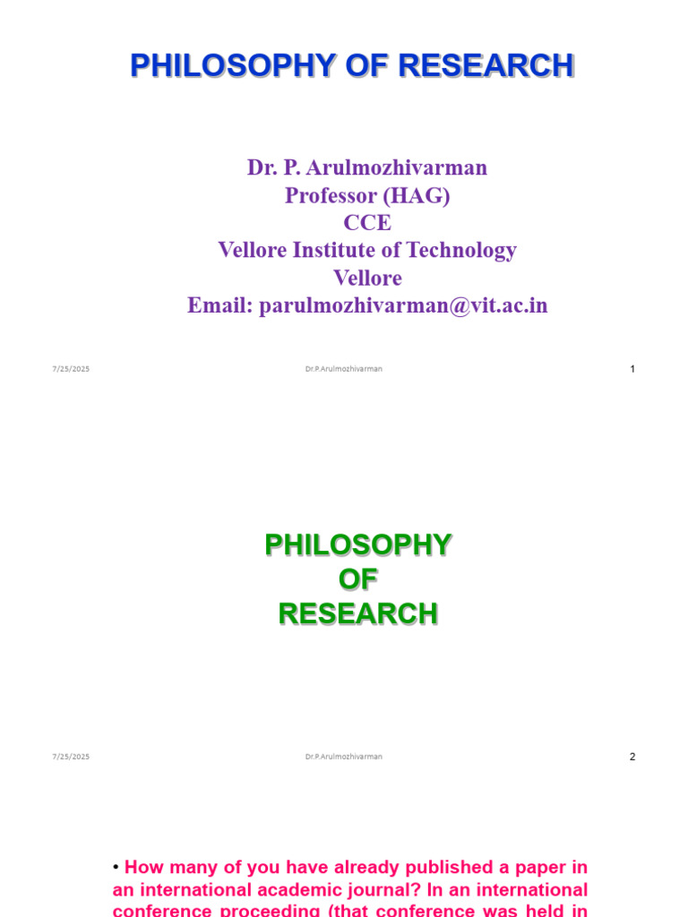 Research Philosophy | PDF | Methodology | Science