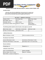JCF Recruitment Requirements Overview | PDF