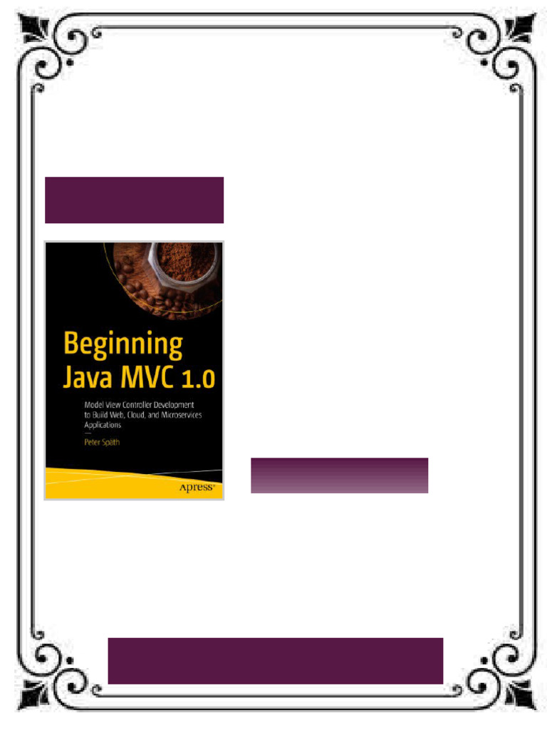 Beginning Java MVC 1.0: Model View Controller Development to Build Web ...