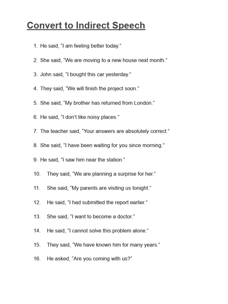 Direct & Indirect Speech (1) (1) | PDF | Chess | Chess Theory