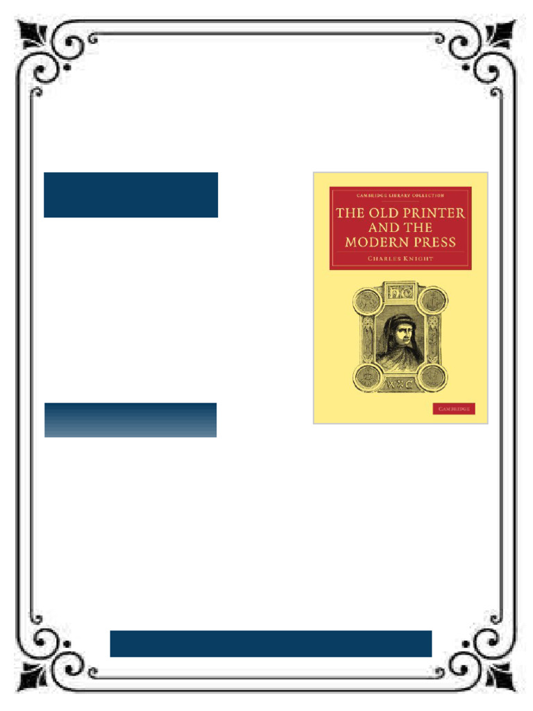 The Old Printer and the Modern Press 1st Edition Charles Knight ebook ...