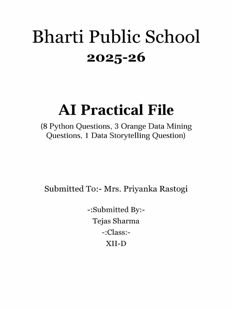 Practical File | PDF