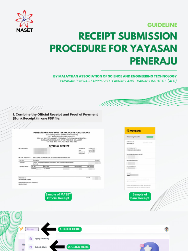 Receipt Submission Guideline (4MB) | PDF