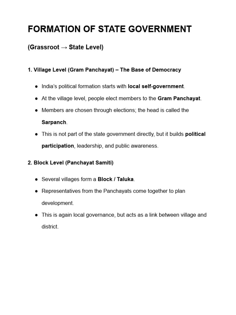 How State Govt Works | PDF | Government