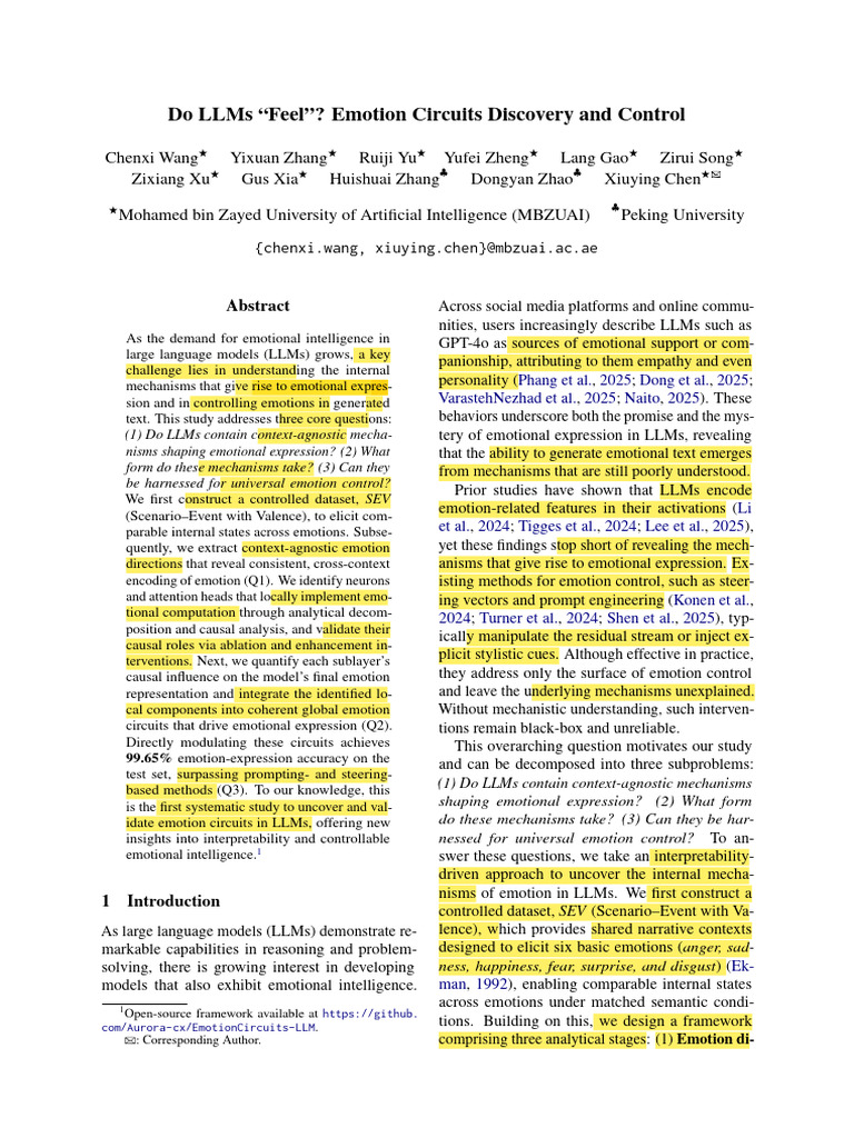 Emotion Circuit | PDF | Emotions | Psychology