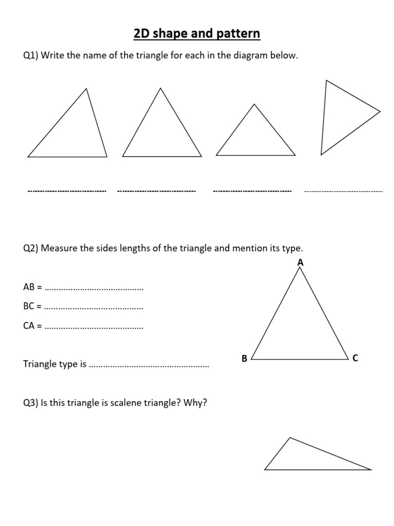 Understanding Triangles: Types and Measurements | PDF