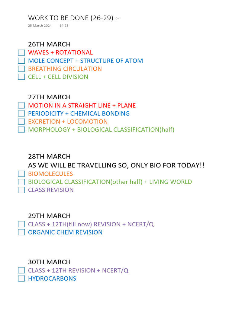 Work to Be Done (26-29) | PDF