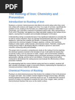 Iron Rusting Chemical Equation Explained | PDF | Rust | Redox