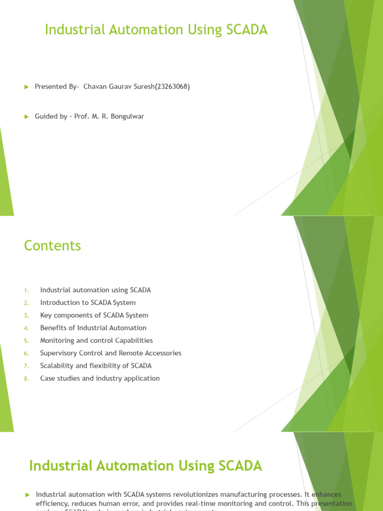 SCADA in Industrial Automation Overview | PDF | Scada | Automation