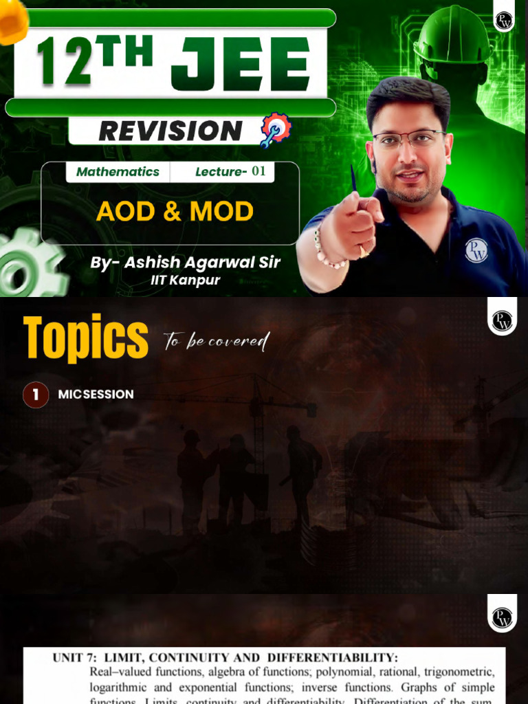 AOD and MOD 01 _ Class Notes | PDF