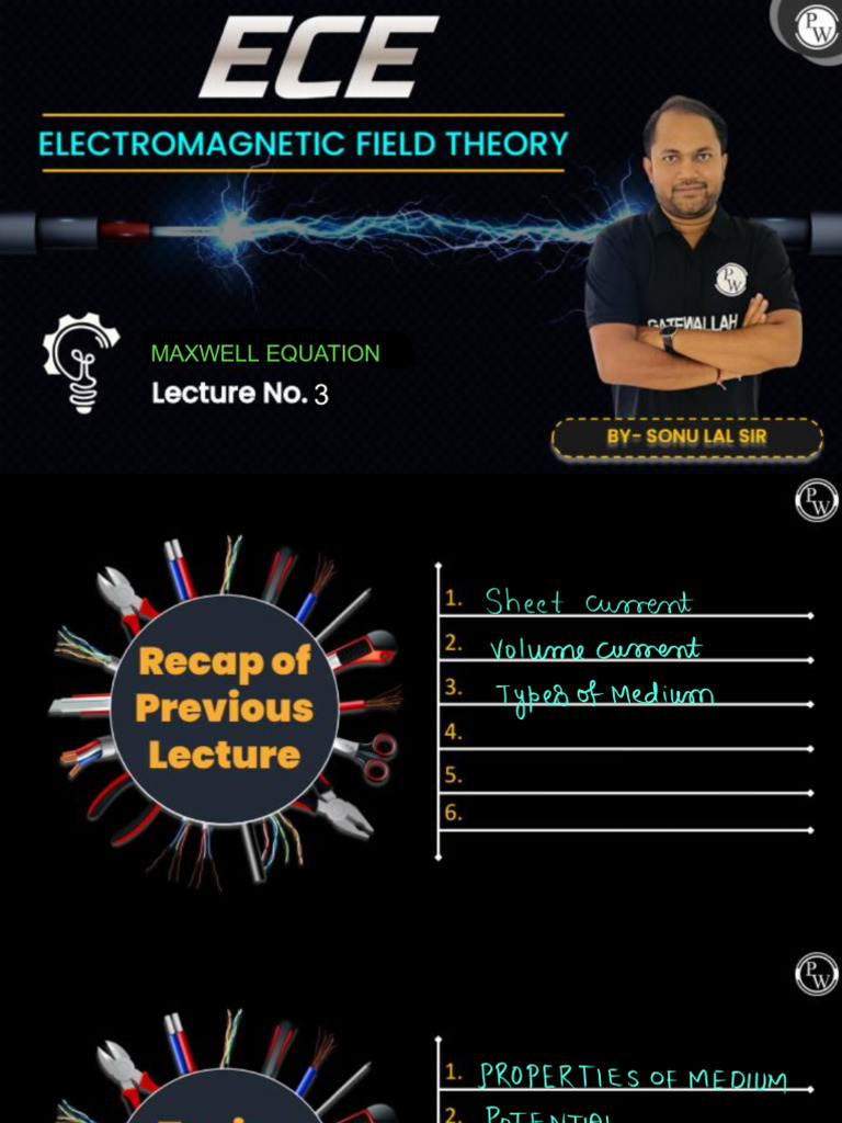 Maxwell Equations 03 _ Class Notes (by Sonu Sir) | PDF