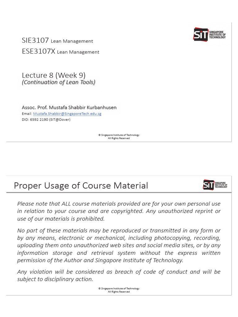 Lecture 8 - 9 | PDF | Inventory | Business Economics