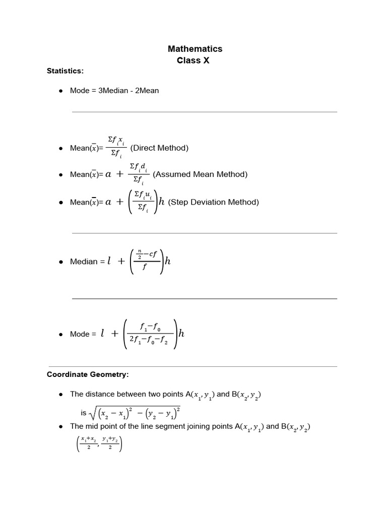 Class X Chapter Wise Concepts | PDF | Quadratic Equation | Zero Of A ...