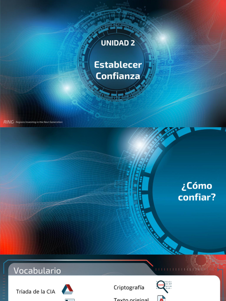 Unidad 2 Establecer Confianza 2025 | PDF | Cifrado | Clave (criptografía)