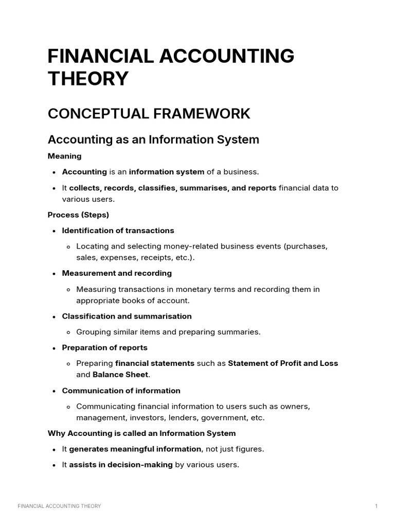 Financial Accounting Concepts Explained | PDF | Financial Accounting ...