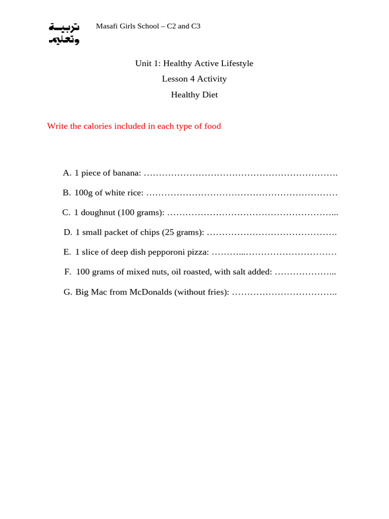 Lesson 4 Activity | PDF