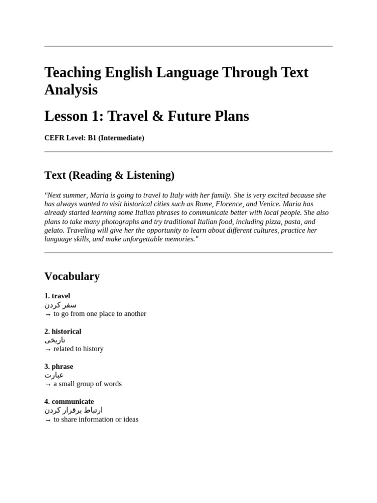 Teaching English Language Through Text Analysis | PDF | Vocabulary ...