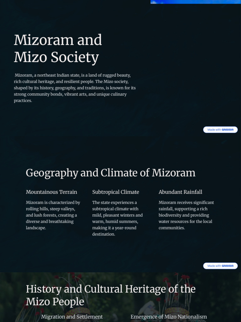 Mizoram and Mizo Society | PDF