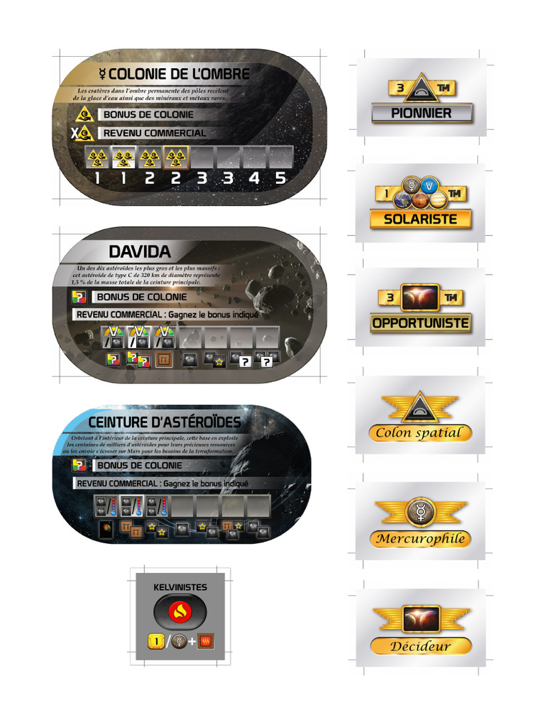 Mercury vs Mars FR - Tuiles A4 | PDF