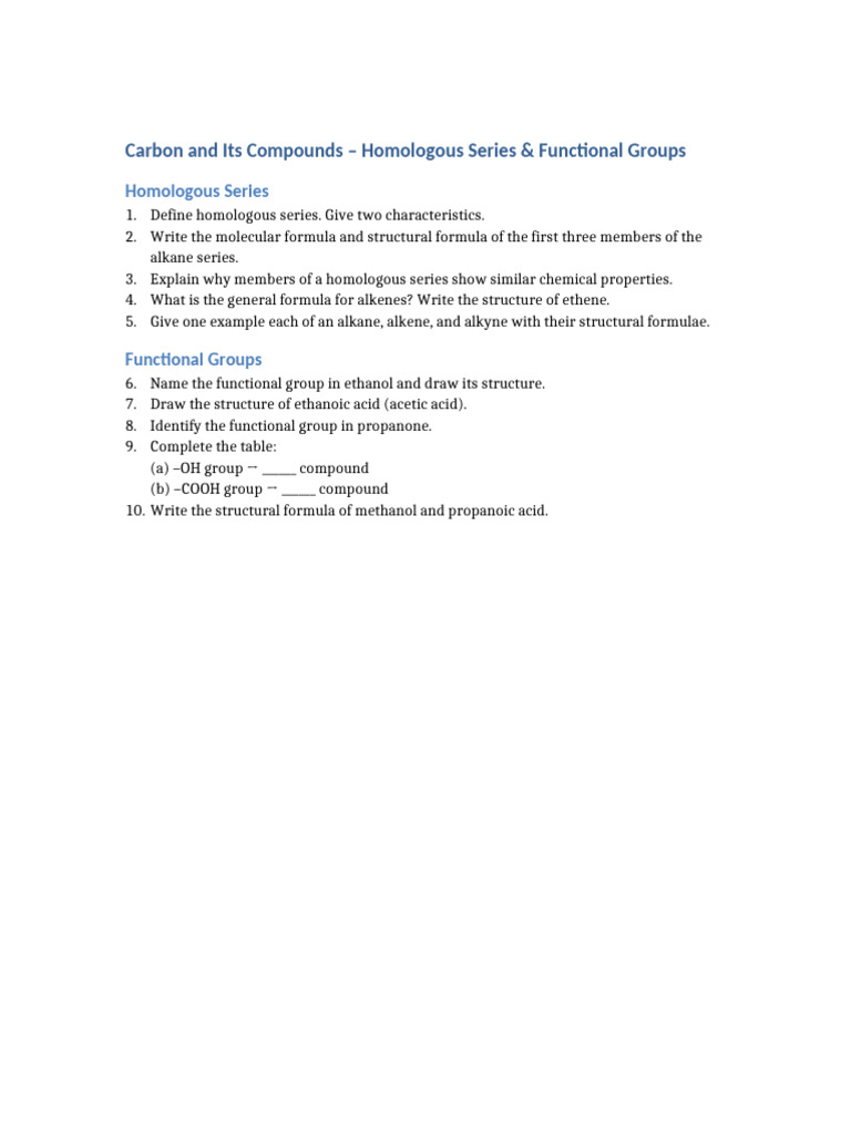 Carbon Functional Groups | PDF