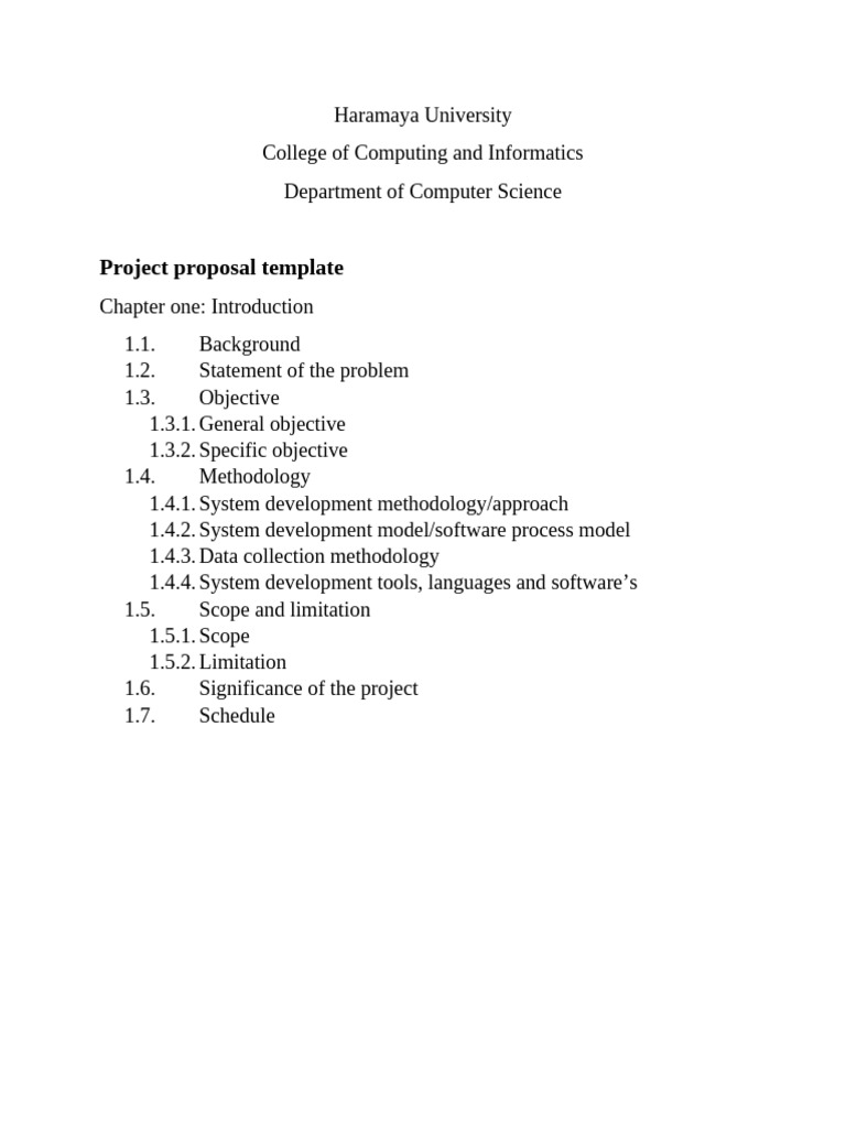 Template for Proposal Project | PDF